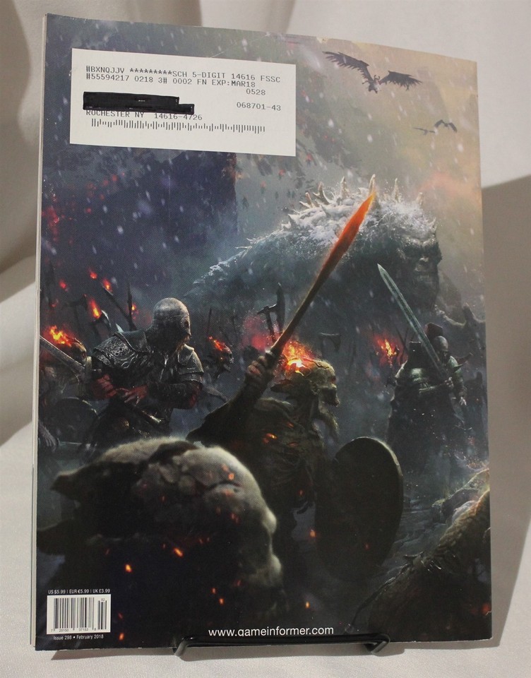 Game Informer Magazine Back Issue 298 February 2018 God Of War | eBay