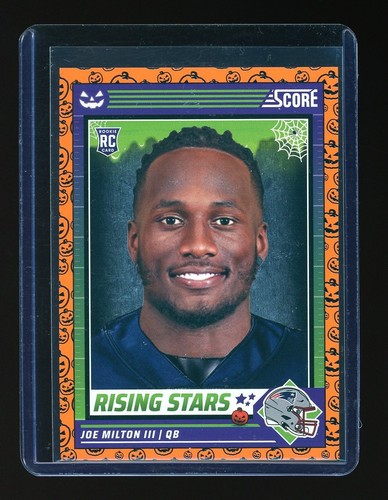 Joe Milton Iii Rc 2024 Score A Treat Orange Pumpkins 28 Patriots
