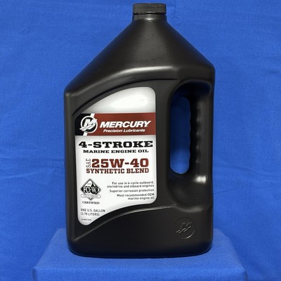 Mercury 8M0078630 4-Stroke SYNTHETIC BLEND Engine Oil 25W-40 | eBay