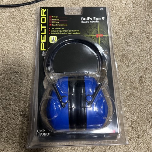 Peltor Bull's Eye 9 BLUE Hearing Protection Head Earmuffs New Sealed ...
