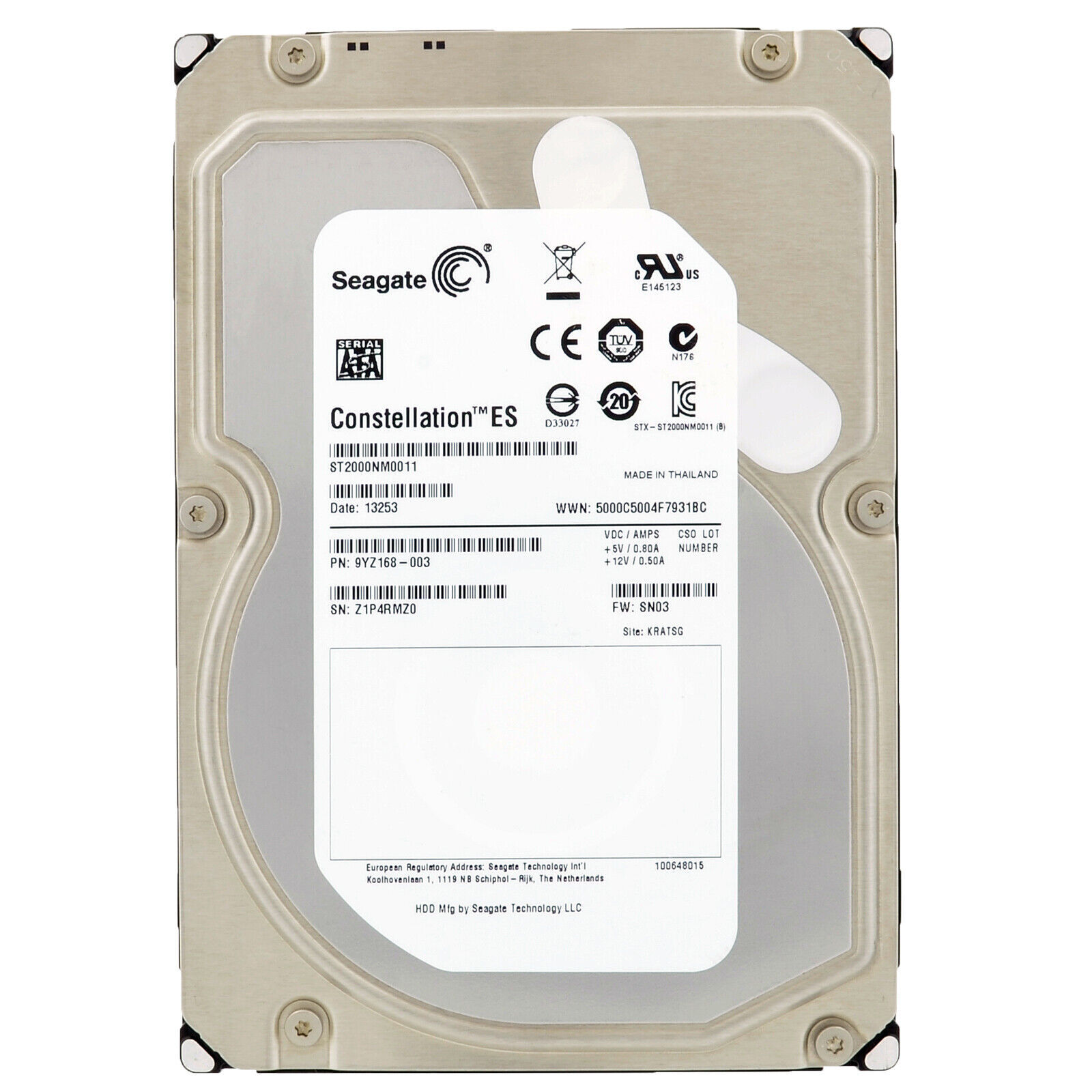 Hard Drive Seagate 2TB ST2000NM0011 64MB 7200RPM Sata III 3.5" Inch | eBay
