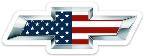Chevy Logo With American Flag