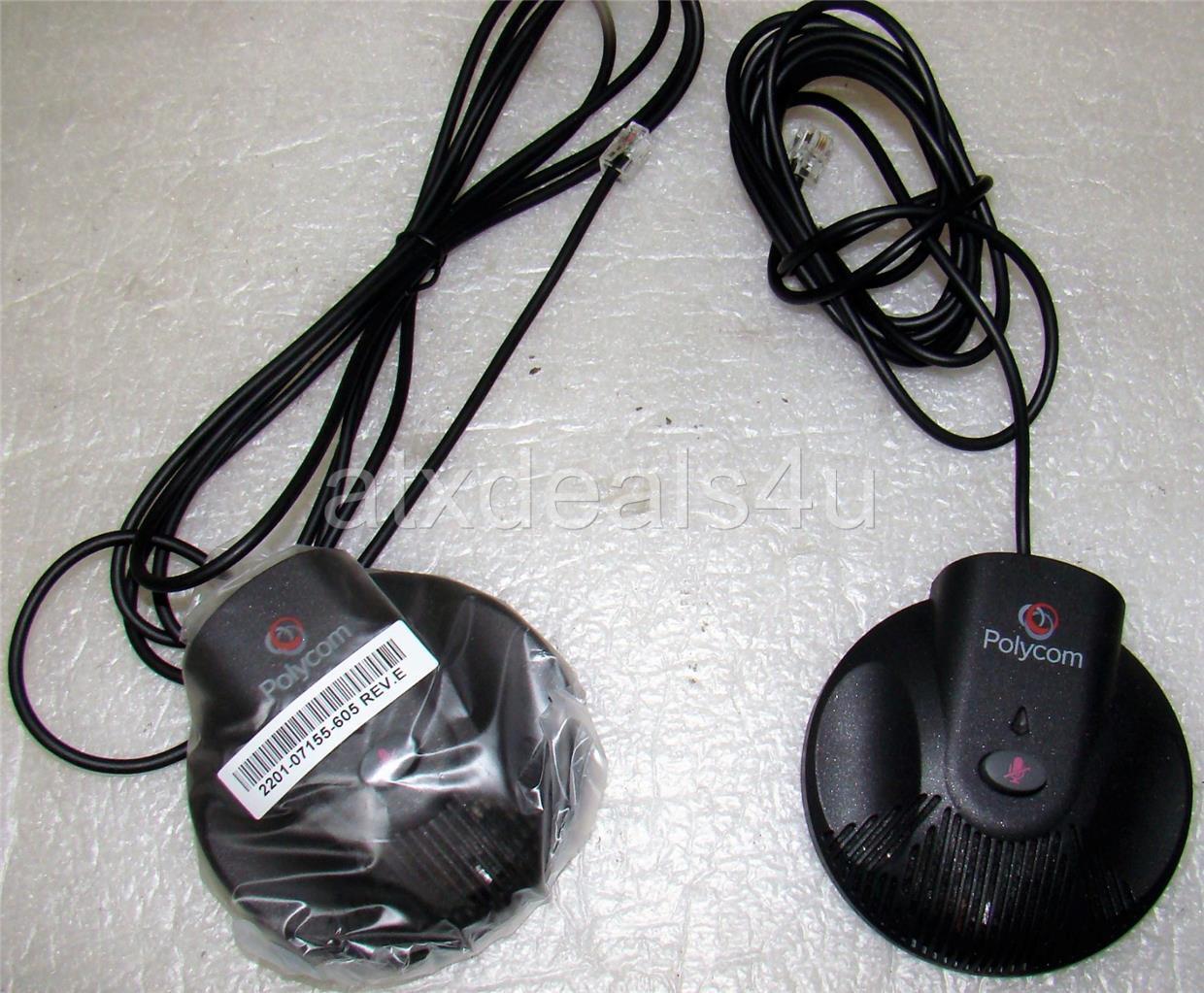 Polycom 2201-07155-605 Extended Microphones for SoundStation 2 - Black ...