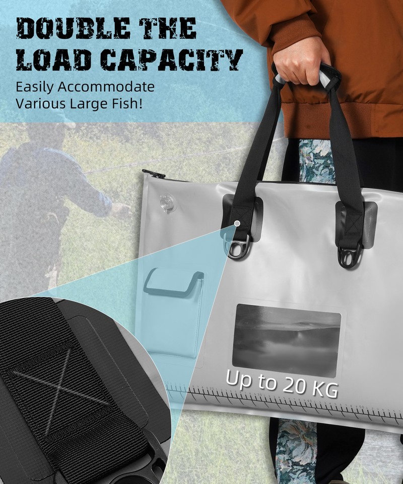 Waterproof Fish Bag Weigh in Bag Fishing Bag Leakproof Fish Catch Bag ...
