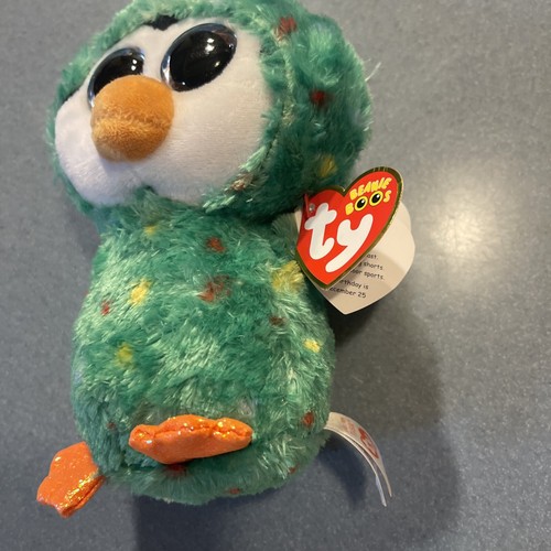 Ty Beanie Boos NOEL the Christmas Tree Penguin (6 Inch) Plush Toy 2022 ...