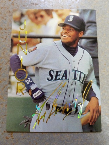 Ken Griffey Jr Seattle Mariners The Kid Gold Signature #165 Oddball NM ...