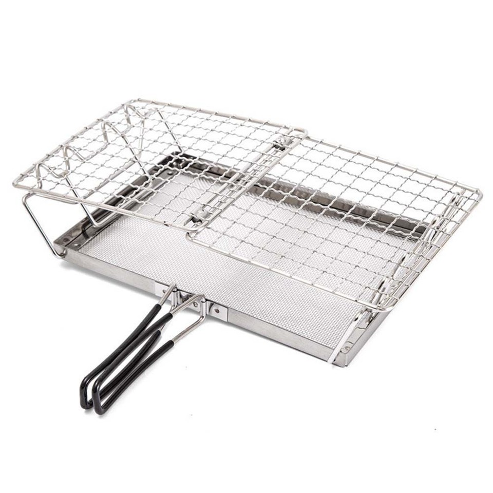 Space Saving Stainless Steel Foldable Toaster for Outdoor Camping Gear ...