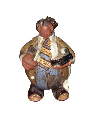 Vintage 1980 Sara Meadows Clay Banker Accountant Figure Art Balloon ...