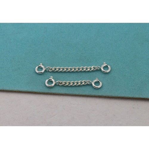 3.0mm Sterling Silver Safety Chain Extender Necklace/Bracelet Extension ...