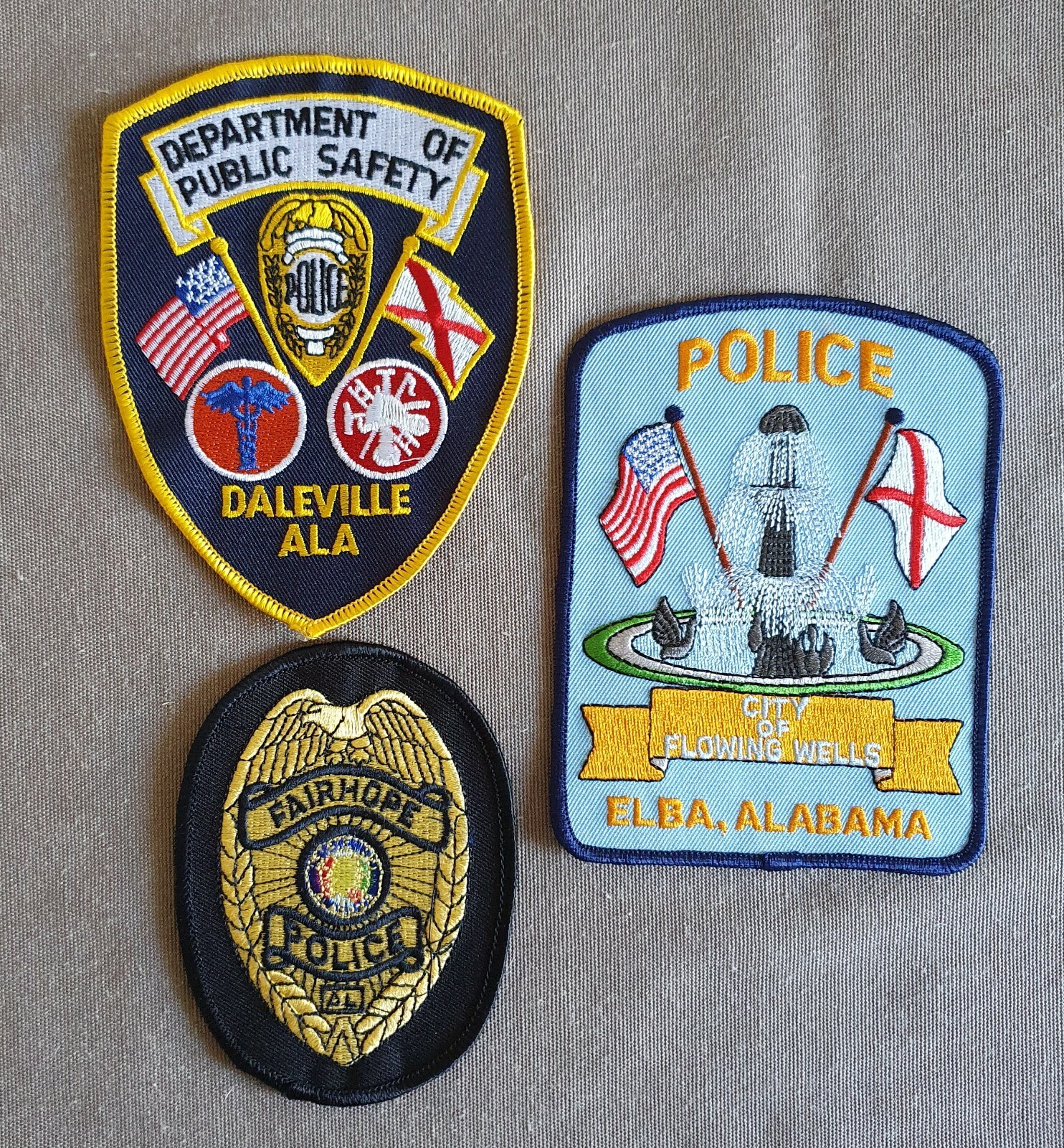USA - 3 x Different Police Patches - Alabama #5 | eBay