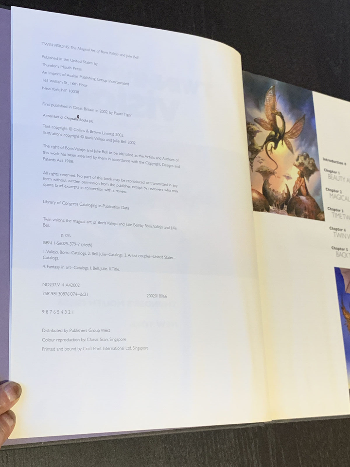 Twin Visions The Magical World of Boris Vallejo Book Hardcover Fantasy ...