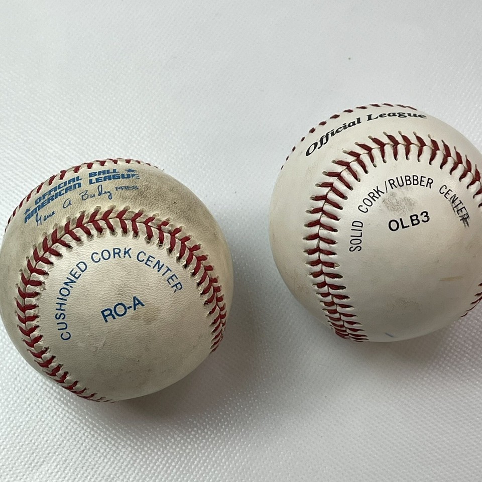 Autographed Signed Baseball Ball by Unknown Player Official 3 Ball Set ...