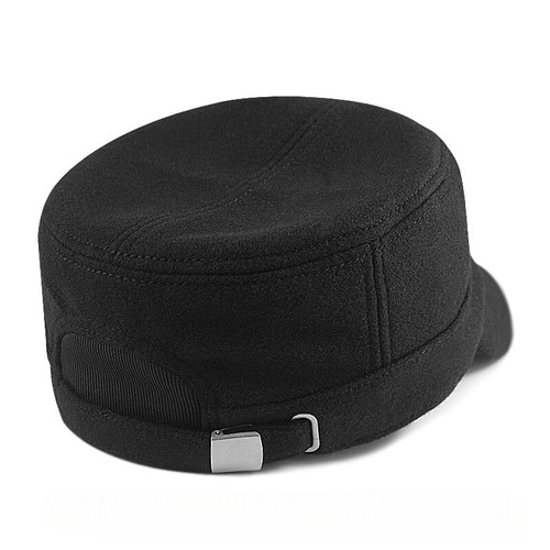 S/M/L/XL/XXL Full Closure Closed Wool Army Cap,Winter Warm Flat Top ...