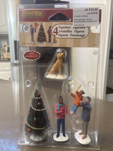 LEMAX The Final Touch interracial Family 4 Piece Holiday Figurine Mom ...
