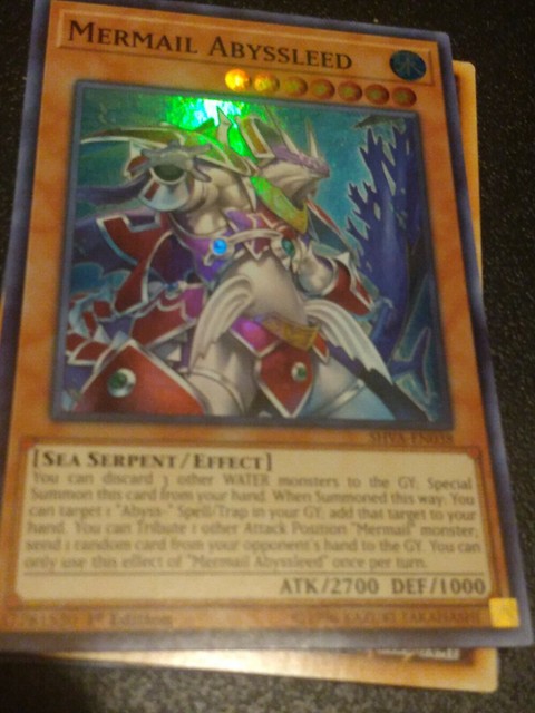 Yu-Gi-Oh! TCG Mermail Abyssleed Shadows in Valhalla SHVA-EN038 1st ...