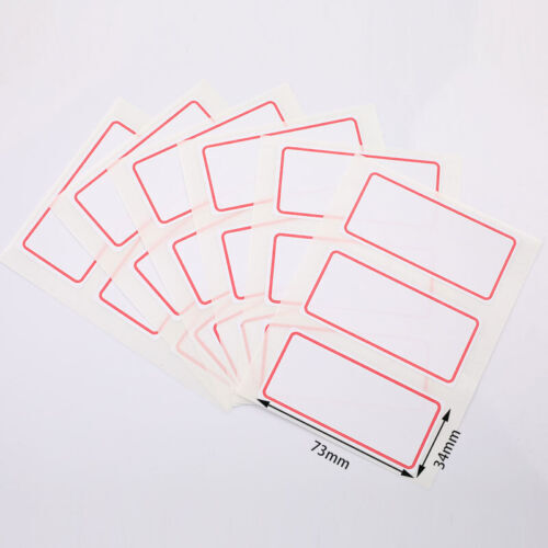 36 labels stickers Sheets White Self-Adhesive Label Name Sticker Blank ...