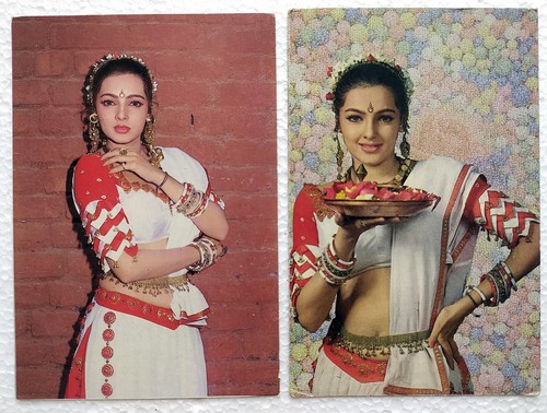 2 x Bollywood Actor Model Mamta Kulkarni Original Postcards Post card ...