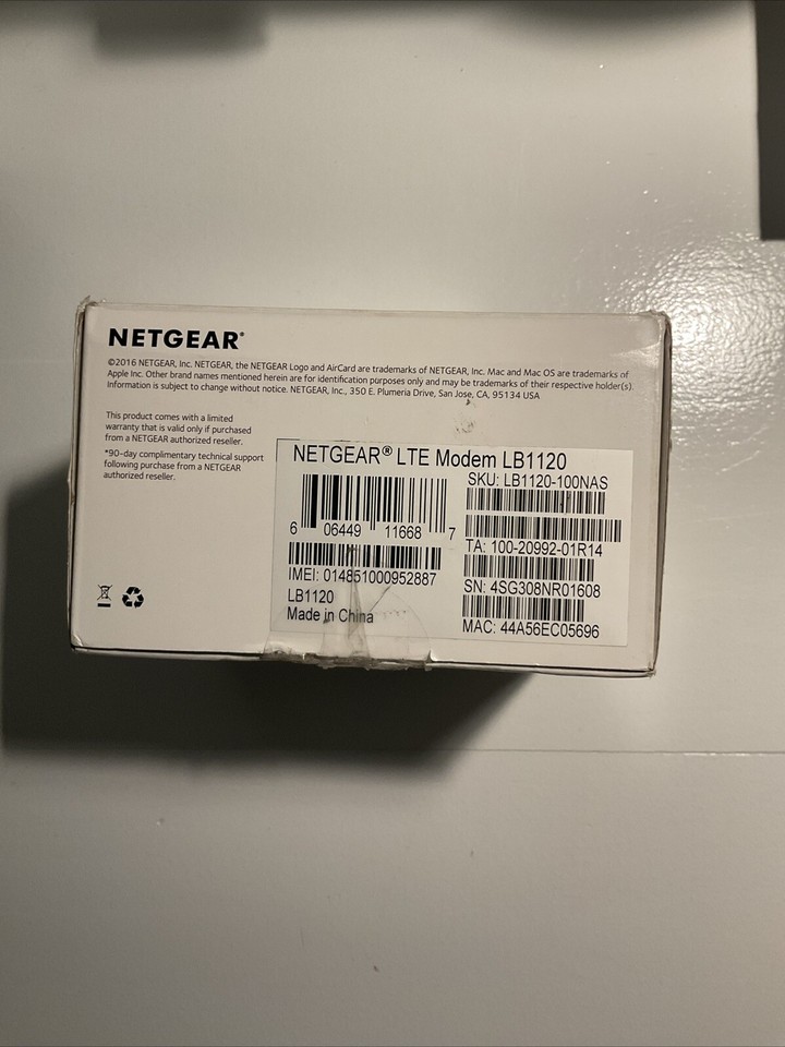 Netgear LB1120 LTE 4G Modem | eBay