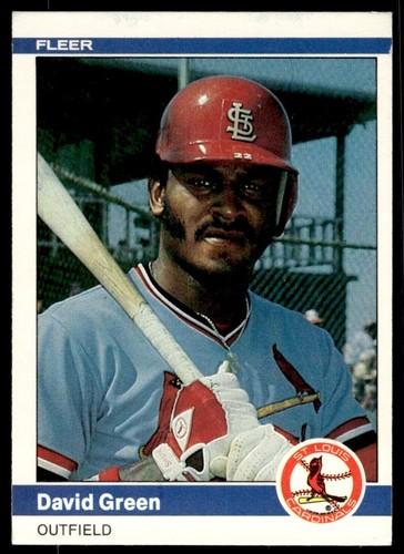 1984 Fleer David Green Baseball Card St. Louis Cardinals #323 | eBay