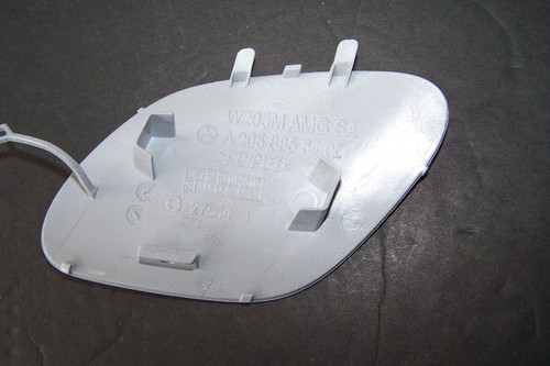 Mercedes 2058856402 tow hook cover used front passenger side white w205 ...