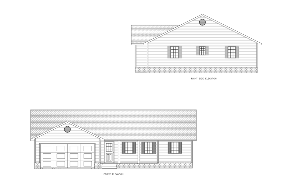 Ranch House Plans 1411 SF 3 Bed 2 Bath Open Floor - Split BR ...