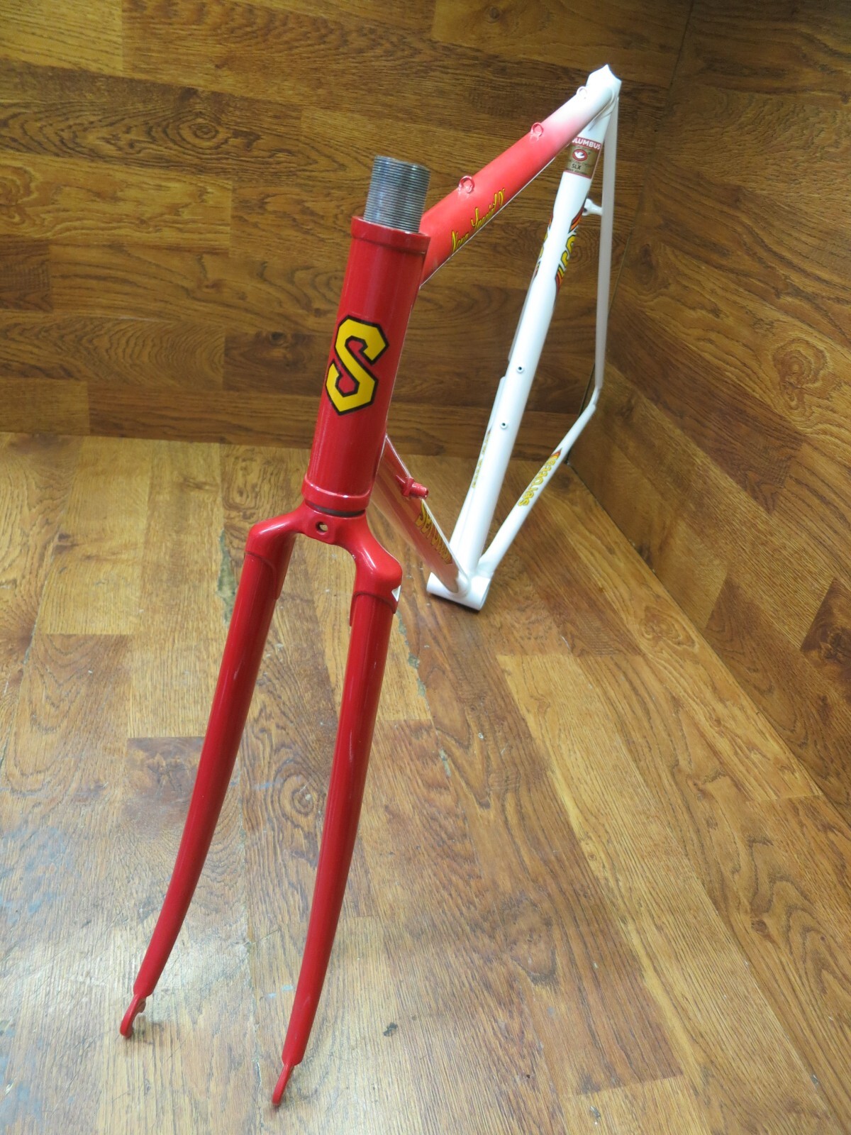VINTAGE SEROTTA NOVA SPECIAL X COLUMBUS SLX STEEL LUGGED BIKE FRAME SET ...
