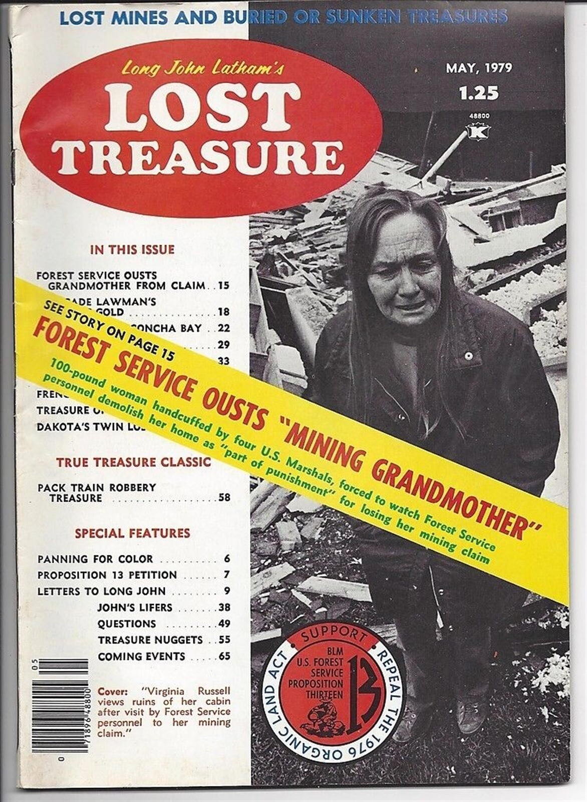 LOST TREASURE Magazine May 1979 - Forest Service ousts mining ...
