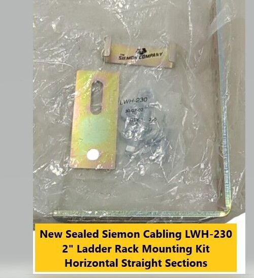 New Sealed OEM SIEMON Cabling 2 INCH COMPLETE LADDER RACK Mounting KIT ...
