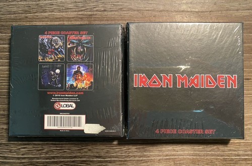 Iron Maiden Drink Coaster Set 4 Pieces Each 2 Boxes Brand New Sealed ...