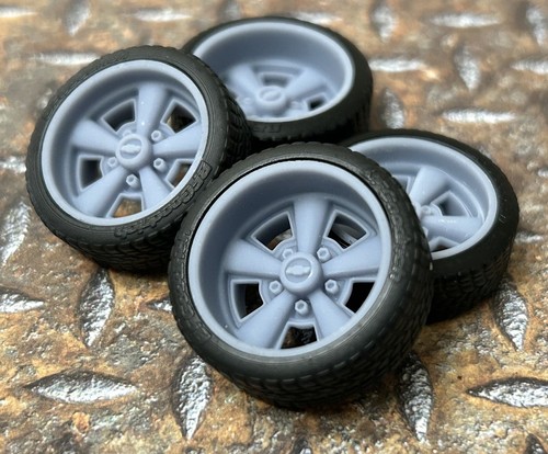 Resin 21/20 Inch “70’s Camaro” Model car Wheels/Tires 1/24 1/25 scale ...