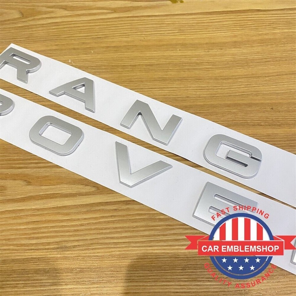 For Range/Rover 3D Front Hood or Rear Emblems Letters Sport Matte ...