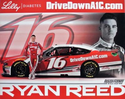 2018 RYAN REED "LILLY DIABETES DRIVE DOWN A1" #16 NASCAR XFINITY ...