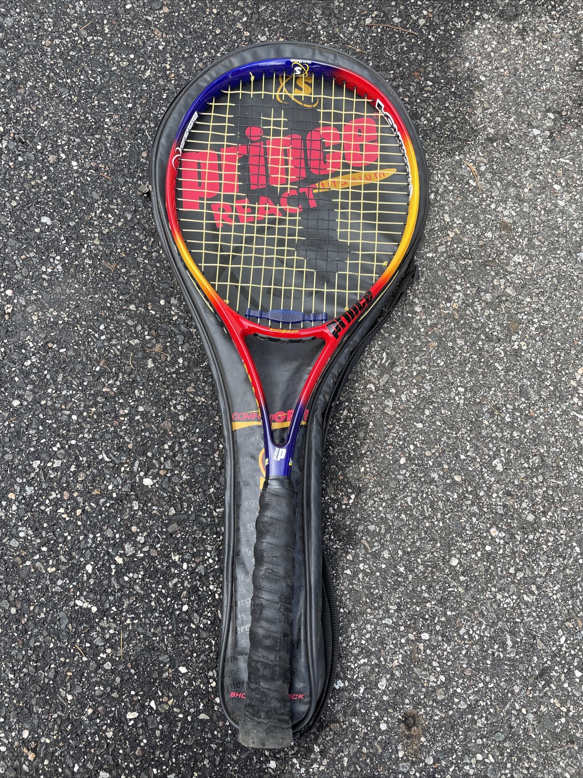 Prince React Titanium 107 Longbody Tennis Racket Synergy Series 4 1/2 ...
