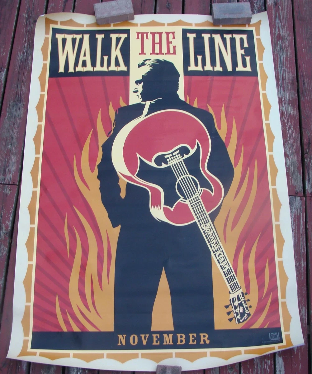 Johnny Cash Walk The Line Poster