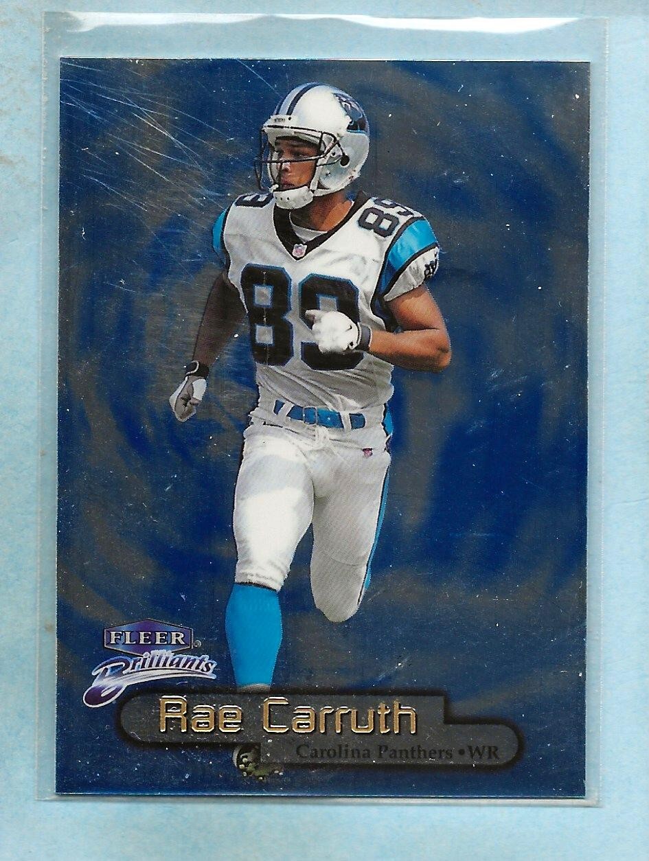 RAE CARRUTH - 1998 Fleer Brilliants "Blue" - #11B - Panthers - Comb ...