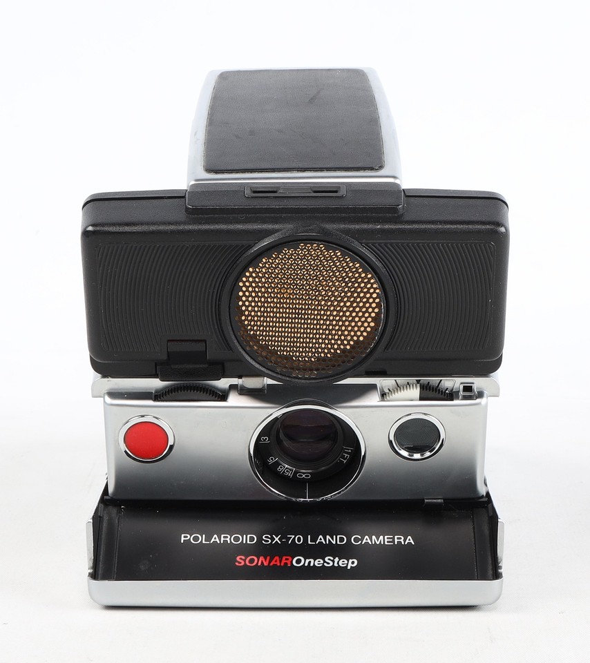 Polaroid SX-70 Land Camera SONAR OneStep, Chrome/Black (For Parts and ...