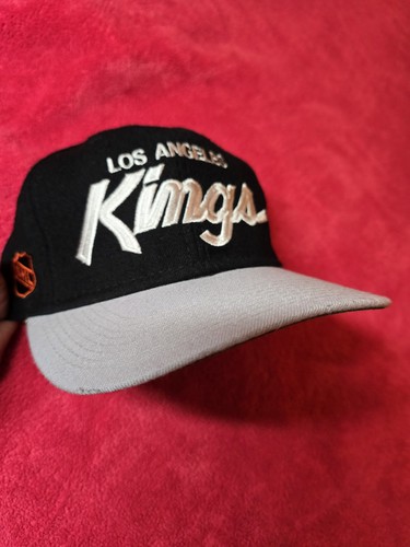 Vtg Los Angeles Kings Script Sports Specialties Hat 7 1/4 nwa wool NHL ...