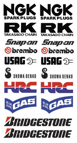 FE HONDA racing CBR sticker set technical sponsors sbk motogp hrc race ...