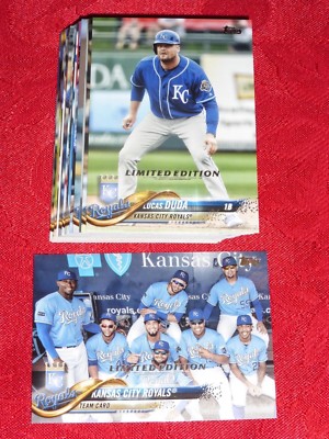 2018 TOPPS LIMITED EDITION TEAM SET OF 21 Kansas City ROYALS CARDS | eBay