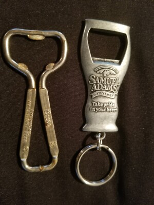 Sam Adams Keychain + Vintage Coors America's Fine Light Beer Bottle ...