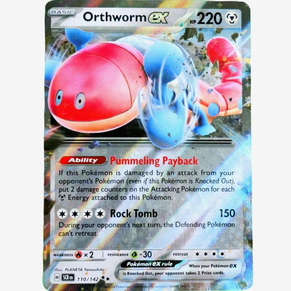 Orthworm EX - Double Rare Holo - Pokemon TCG Stellar Crown #110/142 | eBay