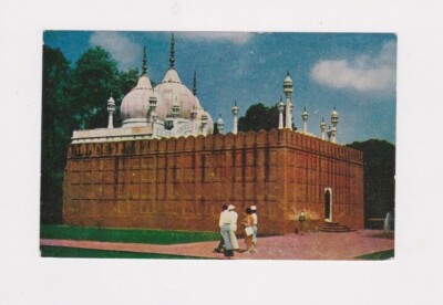 VINTAGE DELHI INDIA MOTI MASJID RED FORT MOSQUE POST CARD RPPC | eBay