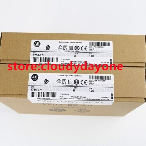 New Factory Sealed Allen Bradley 1756-L71 SER B ControlLogix 2MB ...
