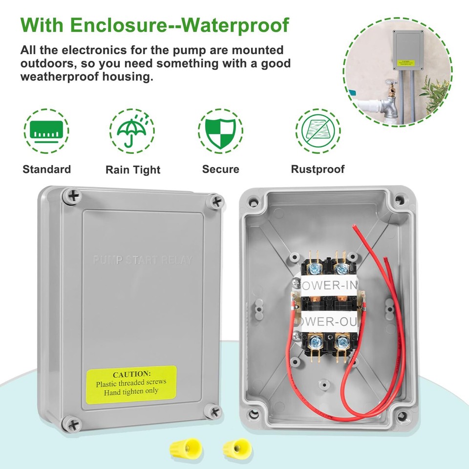Pump Start Relay 1522 For Irrigation Systems3 HP / 110V / 220V 24V Coil ...