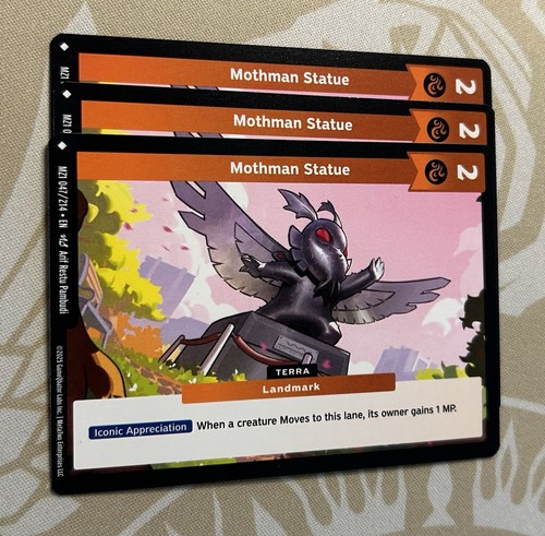 X3 Mothman Statue 047/214 Metazoo 2025 Base Set MZ1 Uncommon Pack Fresh ...