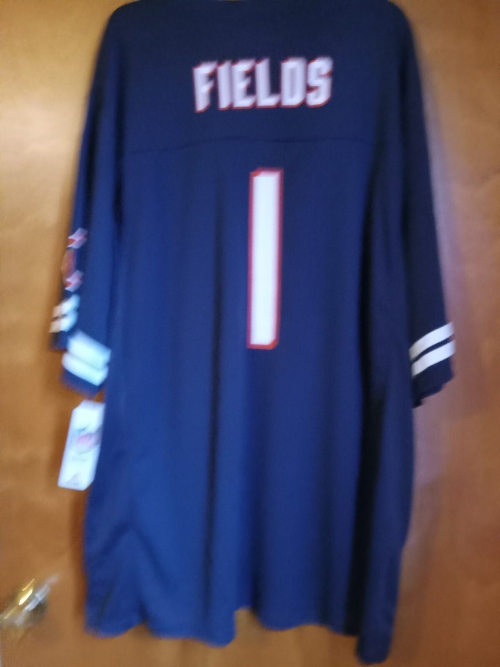 JUSTIN FIELDS BEARS JERSEY-SIZE LARGE-NWOT-NFLPA JERSEY-NFL TEAM ...