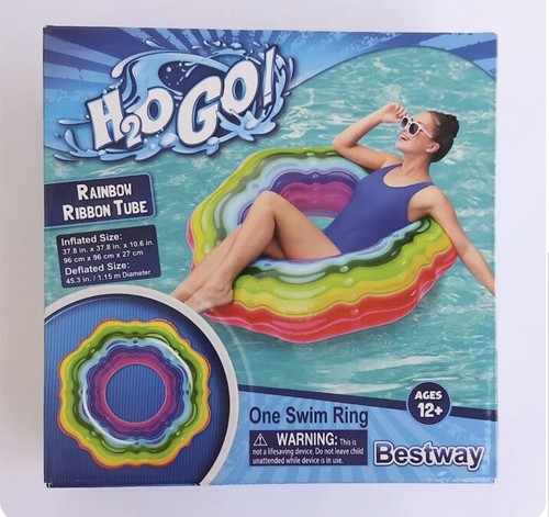 Swim Ring Pool Float NEW H20 Go! Bright Color Tube Beach Sealed Large ...