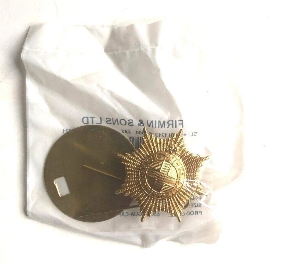 COLDSTREAM GUARDS BERET & BRASS CAP BADGE - BRITISH ARMY FOOT GUARDS | eBay UK