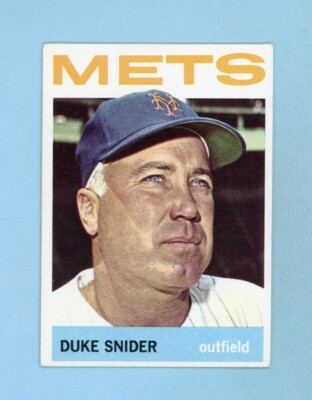 1964 Topps #155 Duke Snider New York Mets Baseball Card EX+ | eBay