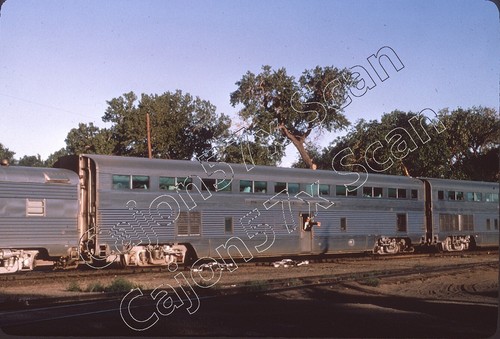 Duplicate slide- ATSF Santa Fe Bi-Level Pass.Car 537 At Chillicothe,IL ...